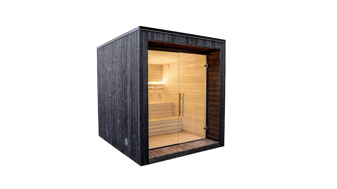 Weka Design Saunahaus Luua Cube - 175 mm (Lieferung vormontiert)