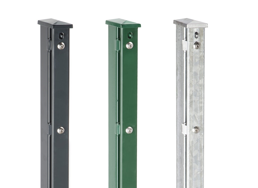 dz Pfosten AA Profilschiene mit hochwertiger Aluminium-Kappe